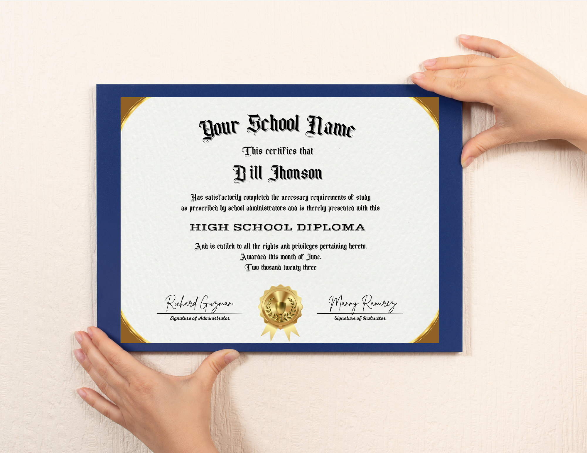Editable Homeschool Diploma & Transcript Template | High School ...