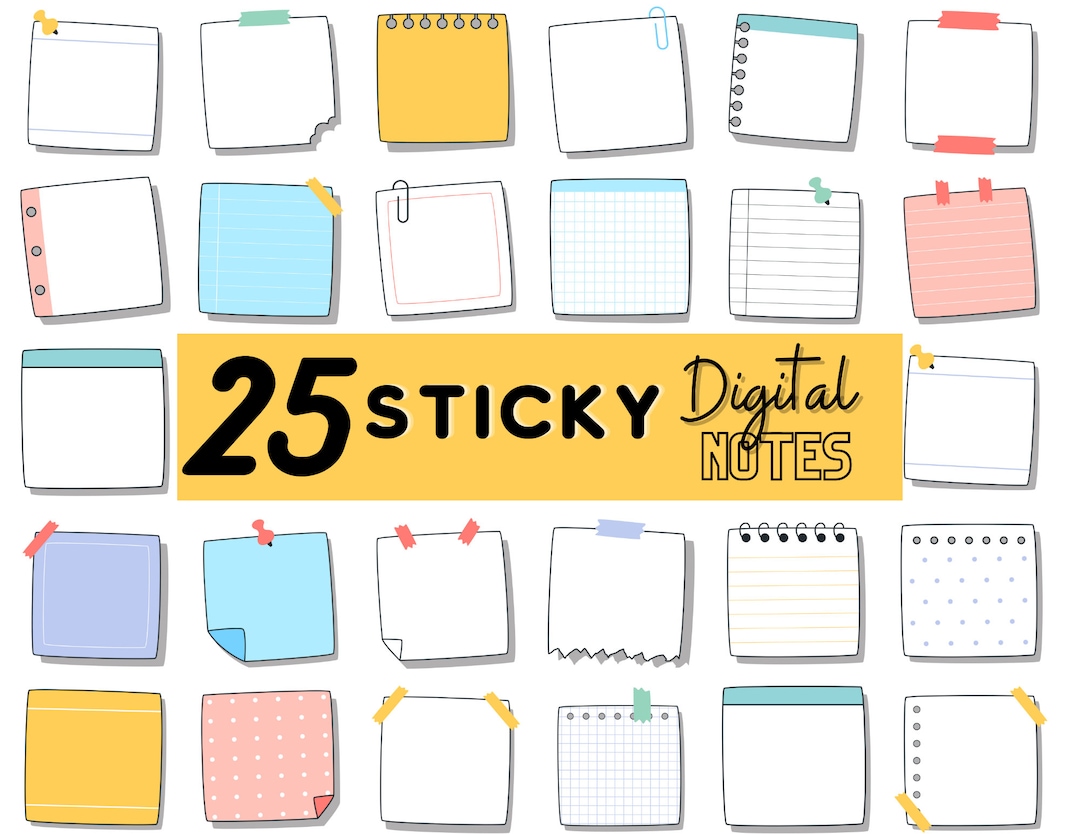 Digital Sticker Book for Goodnotes, PNG Files of Digital Stickers ...