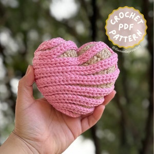 Crochet Heart Concha Pattern, Concha De Corazon Pattern, Pan Dulce ...
