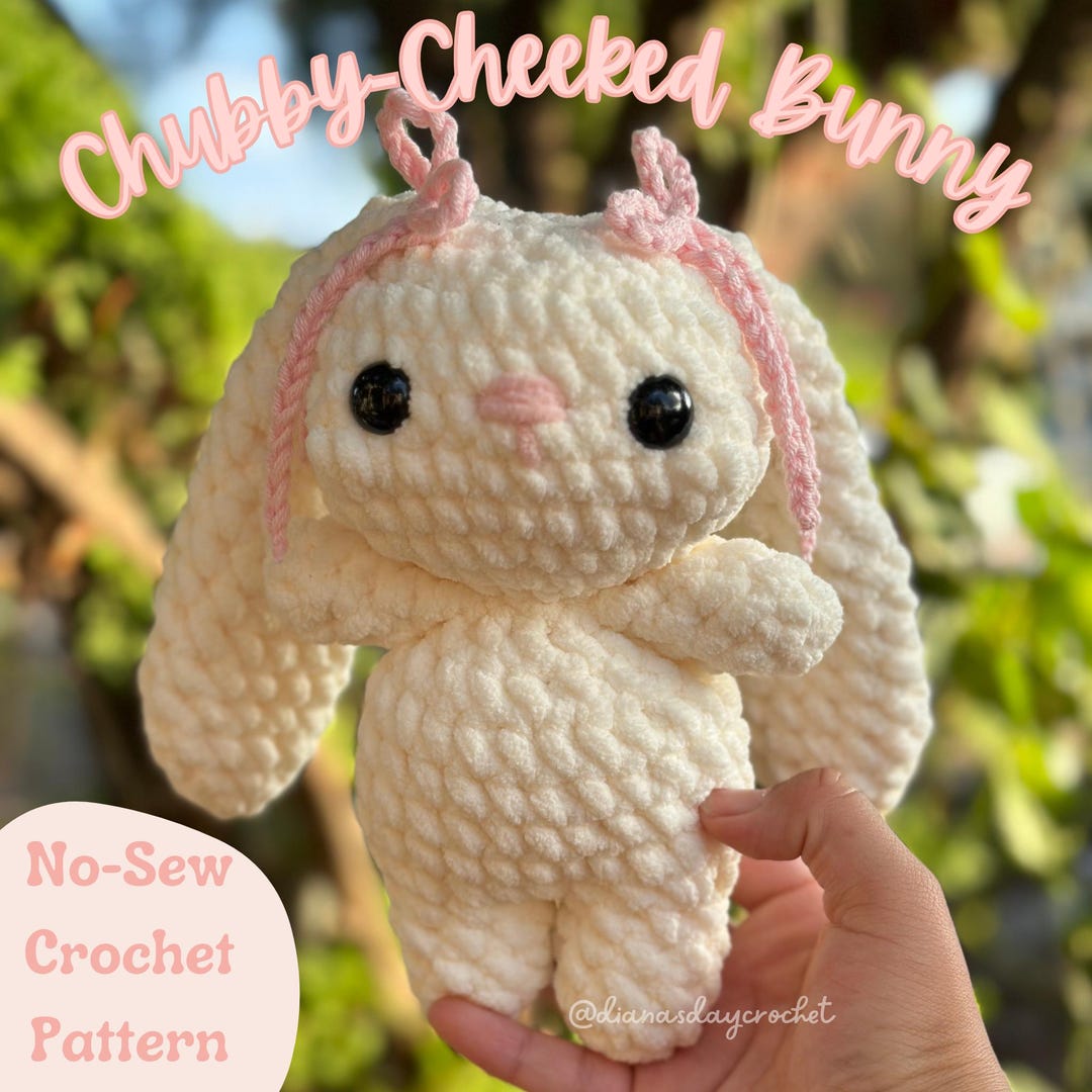 Chubby-cheeked Bunny No-sew Crochet Pattern - Etsy
