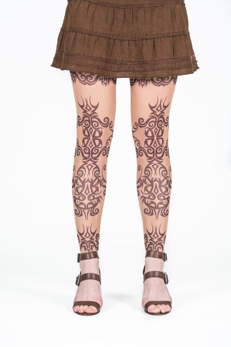Wild Rose Ladies Mehndi Henna Tribal Tattoo Leggings - Etsy