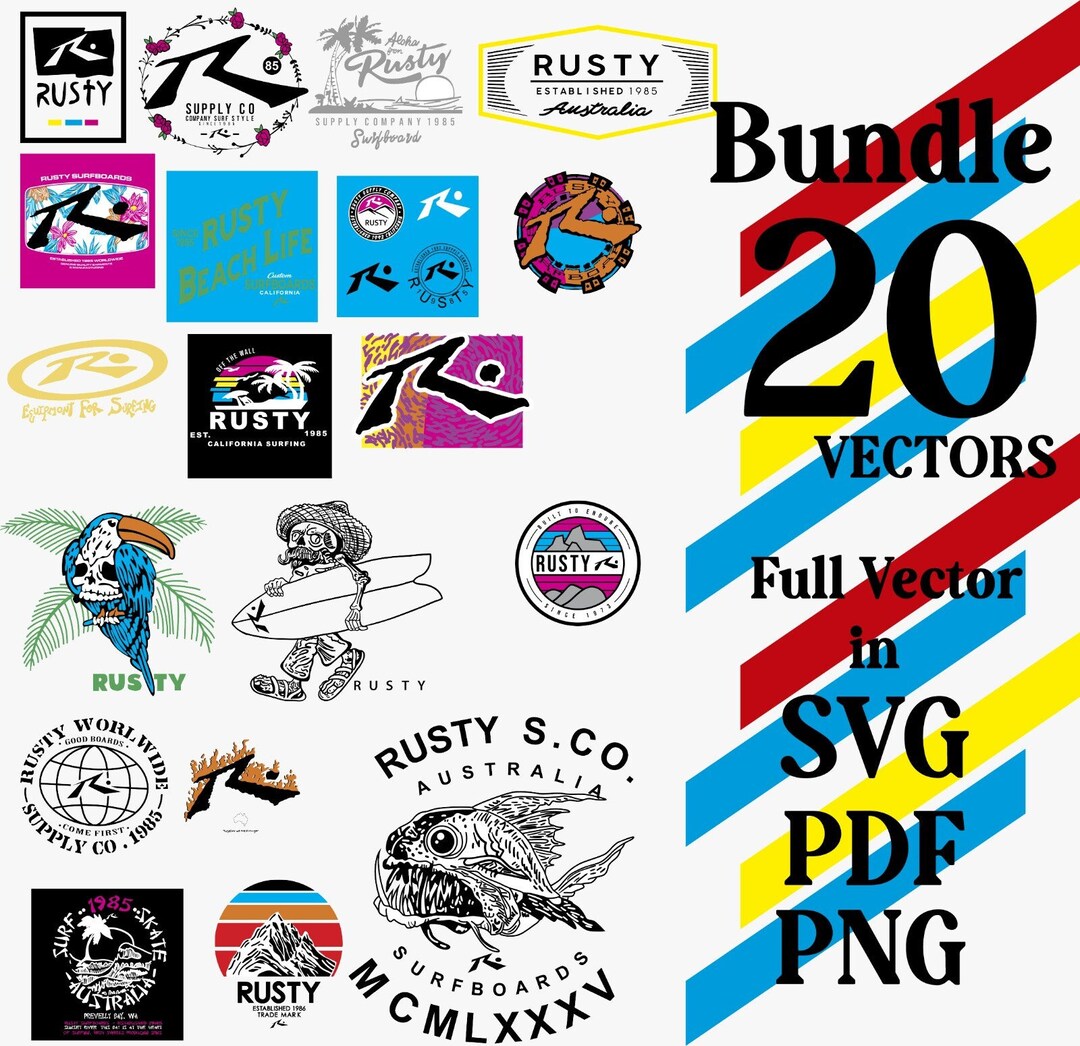 Bundle Vector Graphics Vector Collection Brands - Etsy
