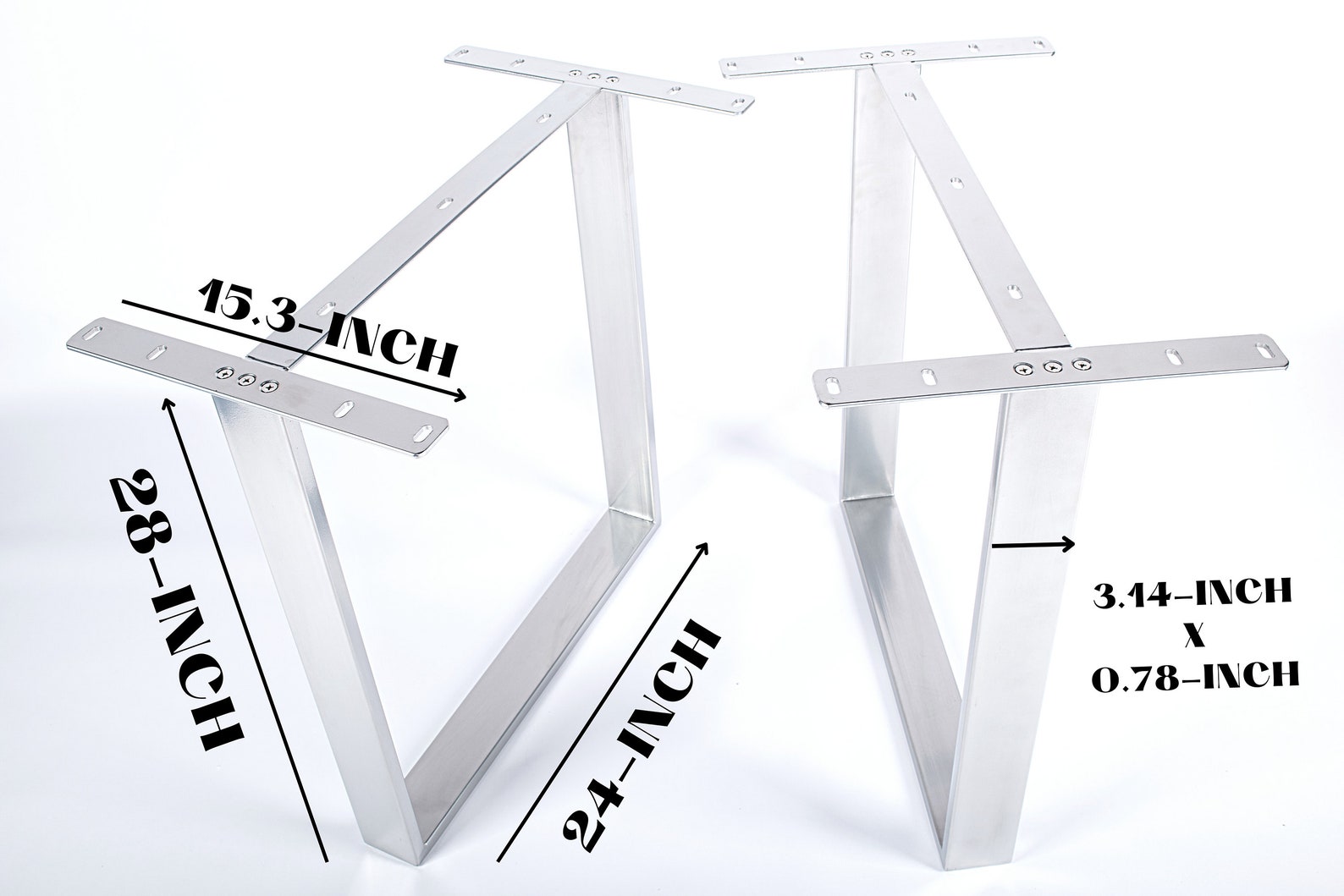 Rustic/ Artisinal "u" Table Legs(2pc),heavy-duty Table Legs, U-shaped ...