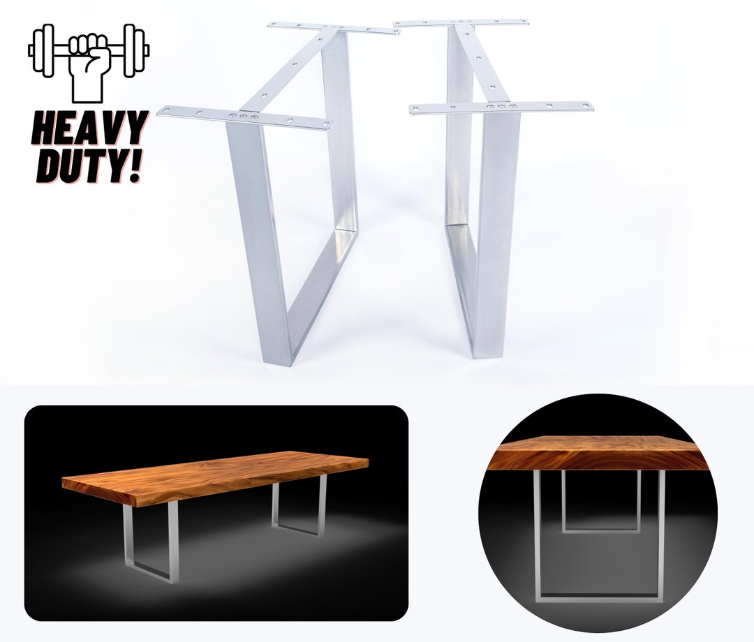 Rustic/ Artisinal "u" Table Legs(2pc),heavy-duty Table Legs, U-shaped ...