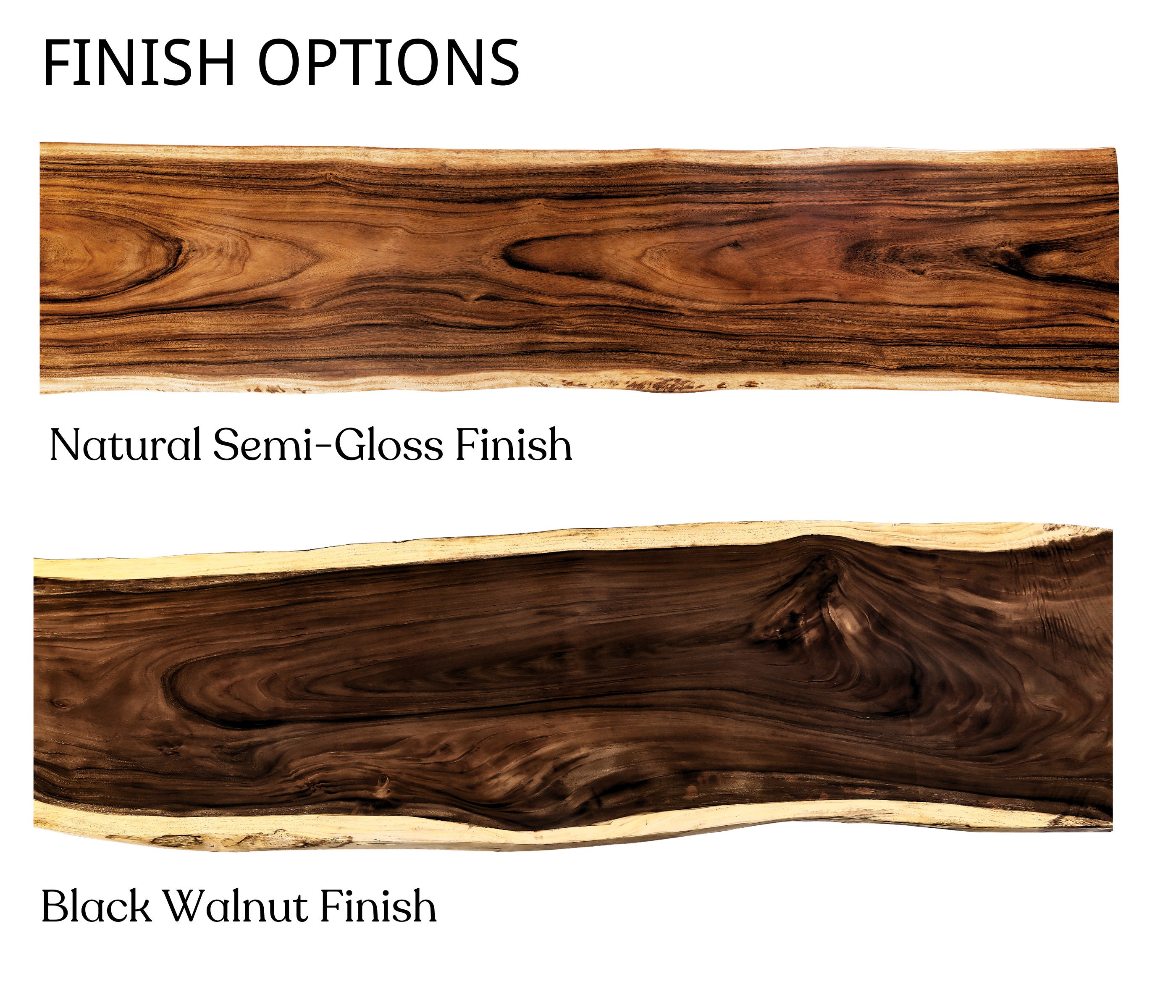 One of A Kind Wood Dining Table, Walnut Finish Acacia Wood Dining Table ...