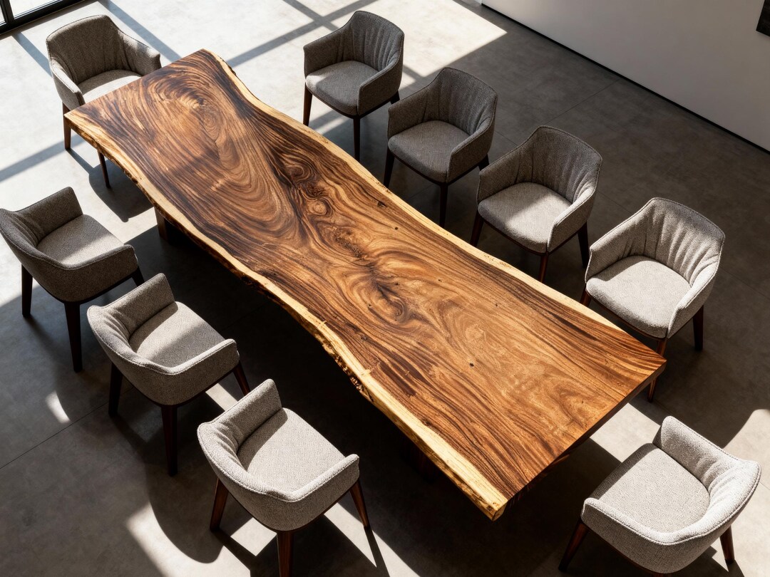 Big SALE! 14ft Extra Long Live Edge Slab, Extra Long Conference Table ...