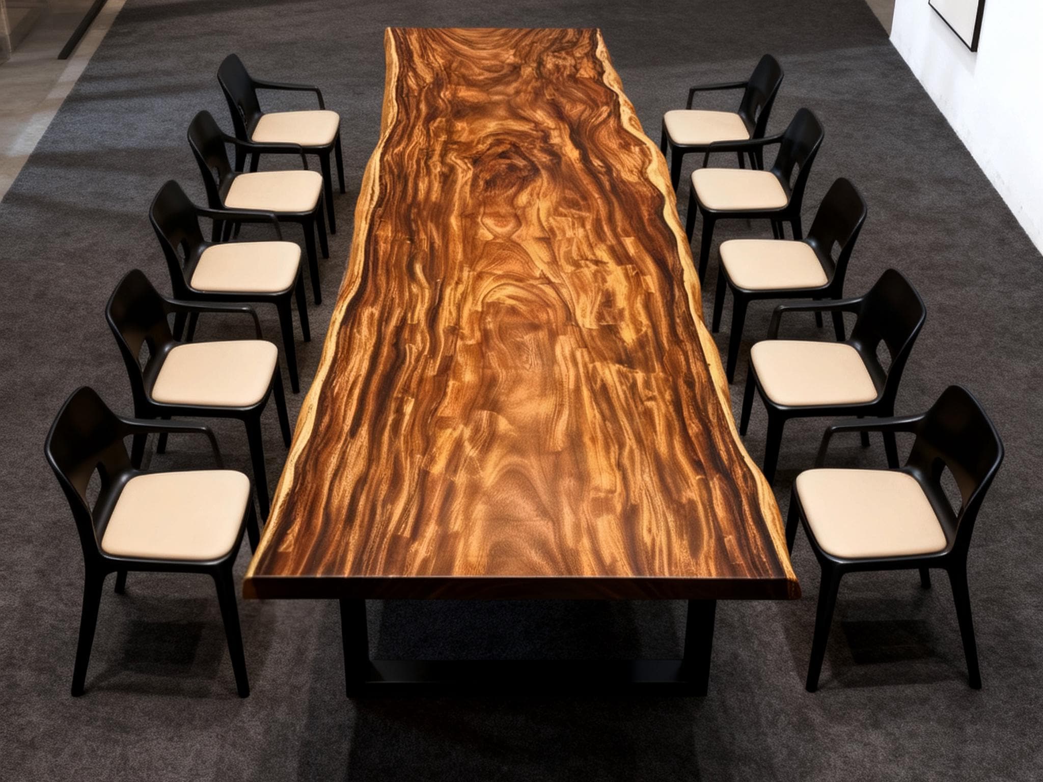 Big SALE! 155.6'' Extra Long Live Edge Slab, Extra Long Conference ...