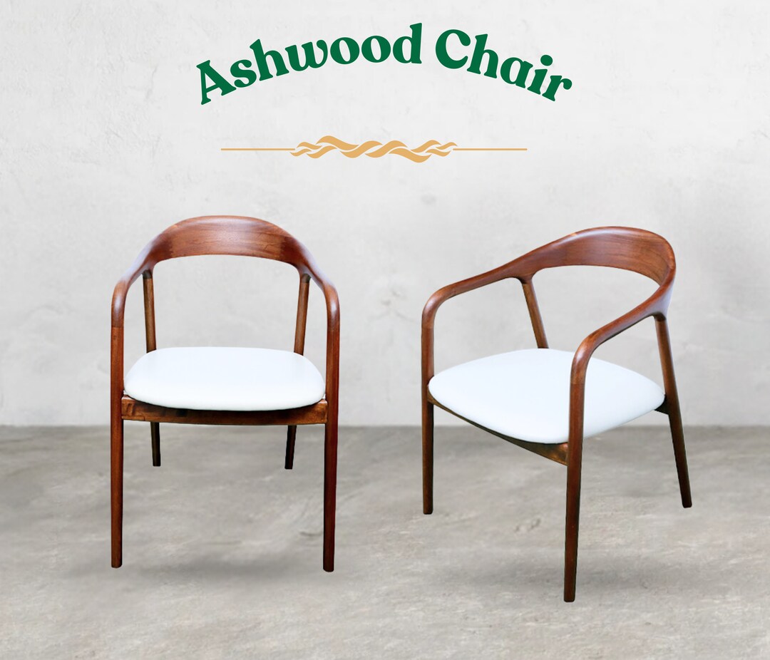 2pcs FSC Ash Wood Handmade Designer Hans Chair, Ready to Ship, Mid ...