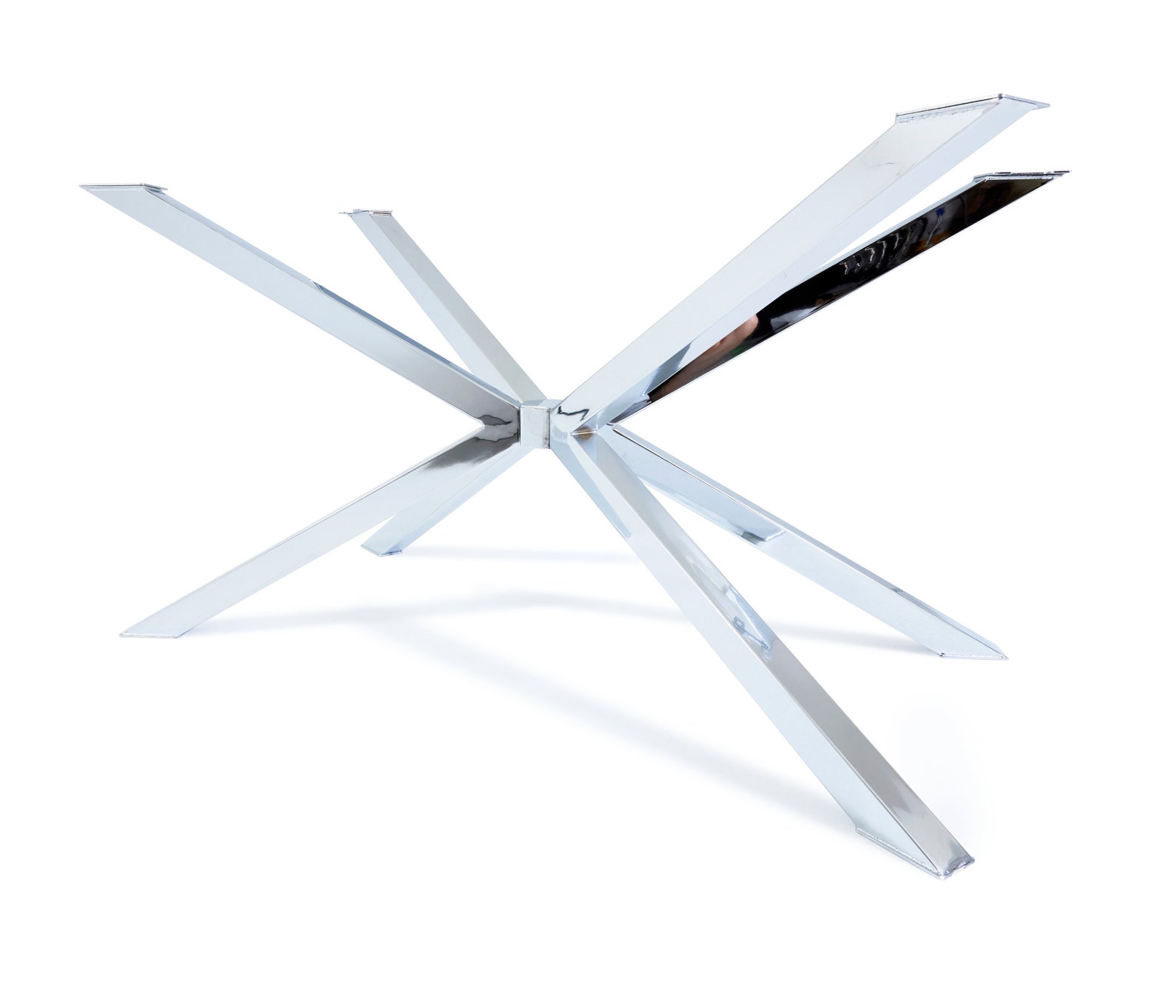 Polished Stainless Steel Table Legs Spider Shaped, Heavy Duty Cross ...