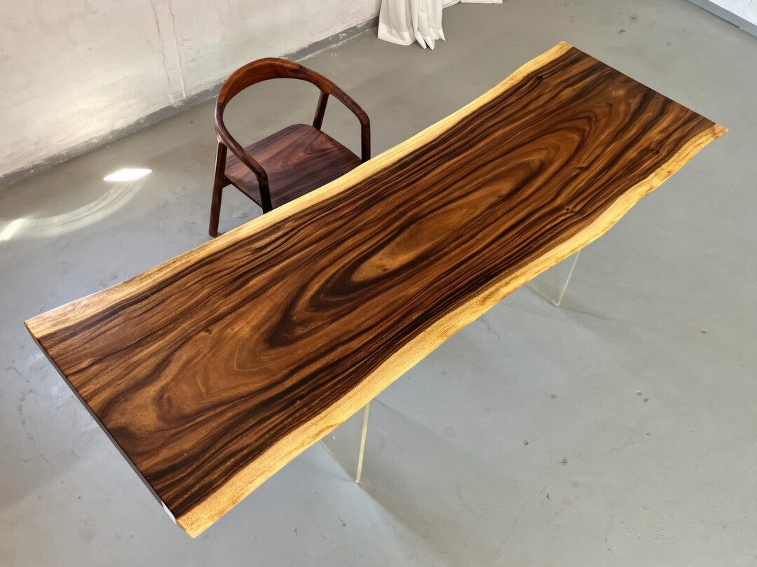 Big SALE! 8ft Long Live Edge Slab, Custom Dining Table, Solid Wood ...