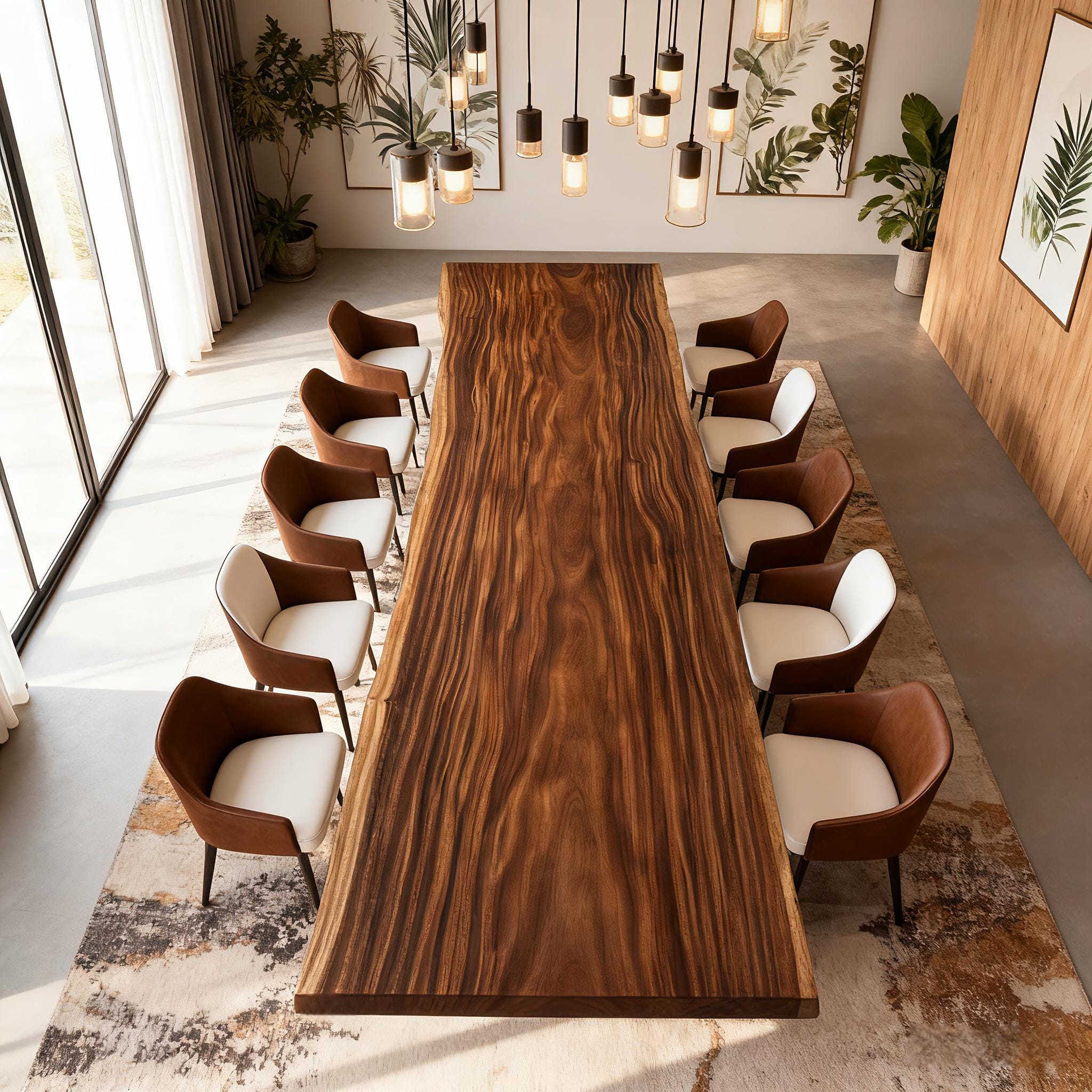 Big SALE! 14ft Extra Long Live Edge Slab, Extra Long Conference Table ...