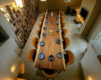 Big SALE! 14ft Extra Long Live Edge Slab, Extra Long Conference Table ...