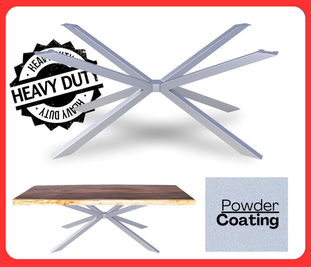 BIG SALE Powder Coating Silver Table Legs Spider Shaped, Heavy Duty ...