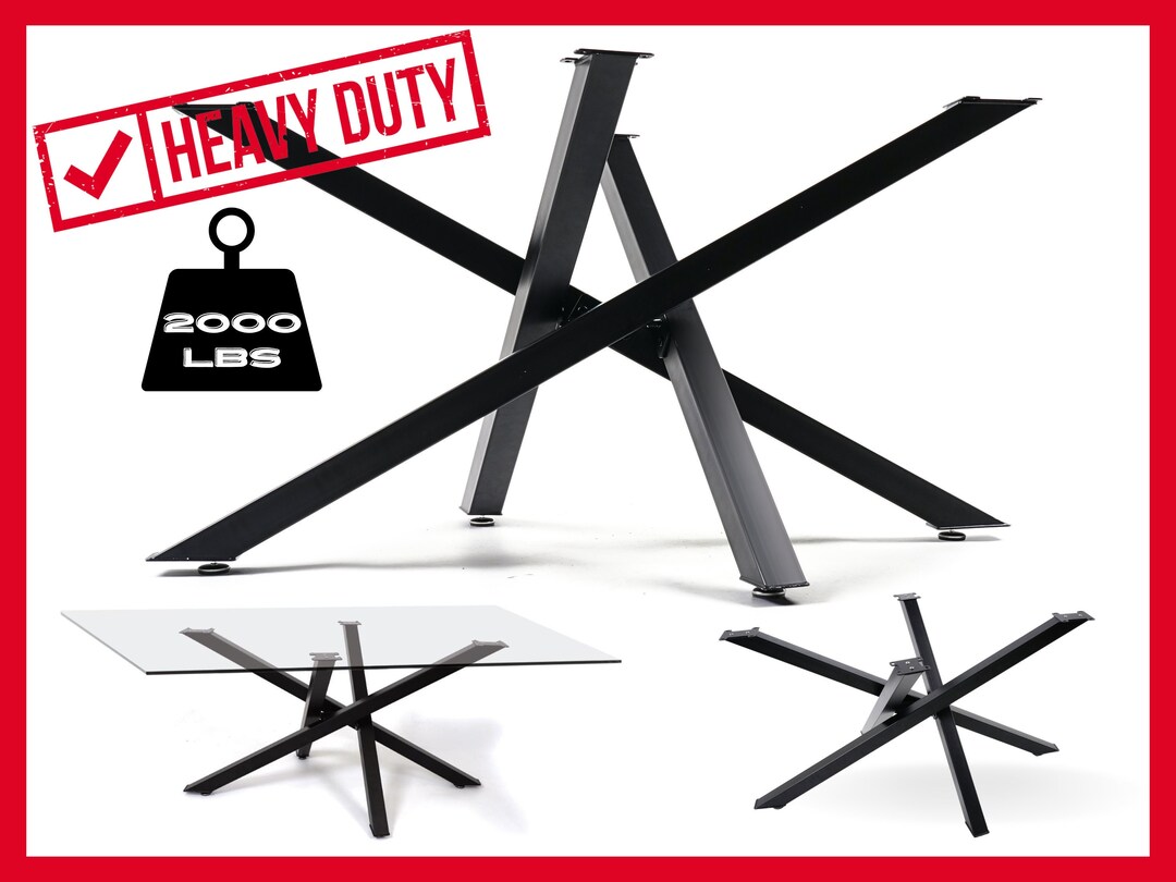Heavy Duty Cross Table Legs , Industrial Cross Table Base, Luxury ...