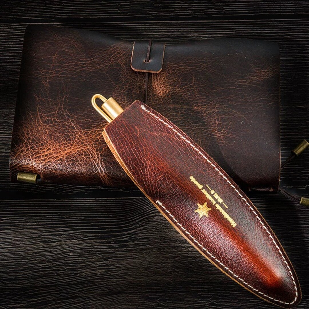 Personalized Leather Pen Case, Leather Pen Pouch, Customize Vintage Pen ...