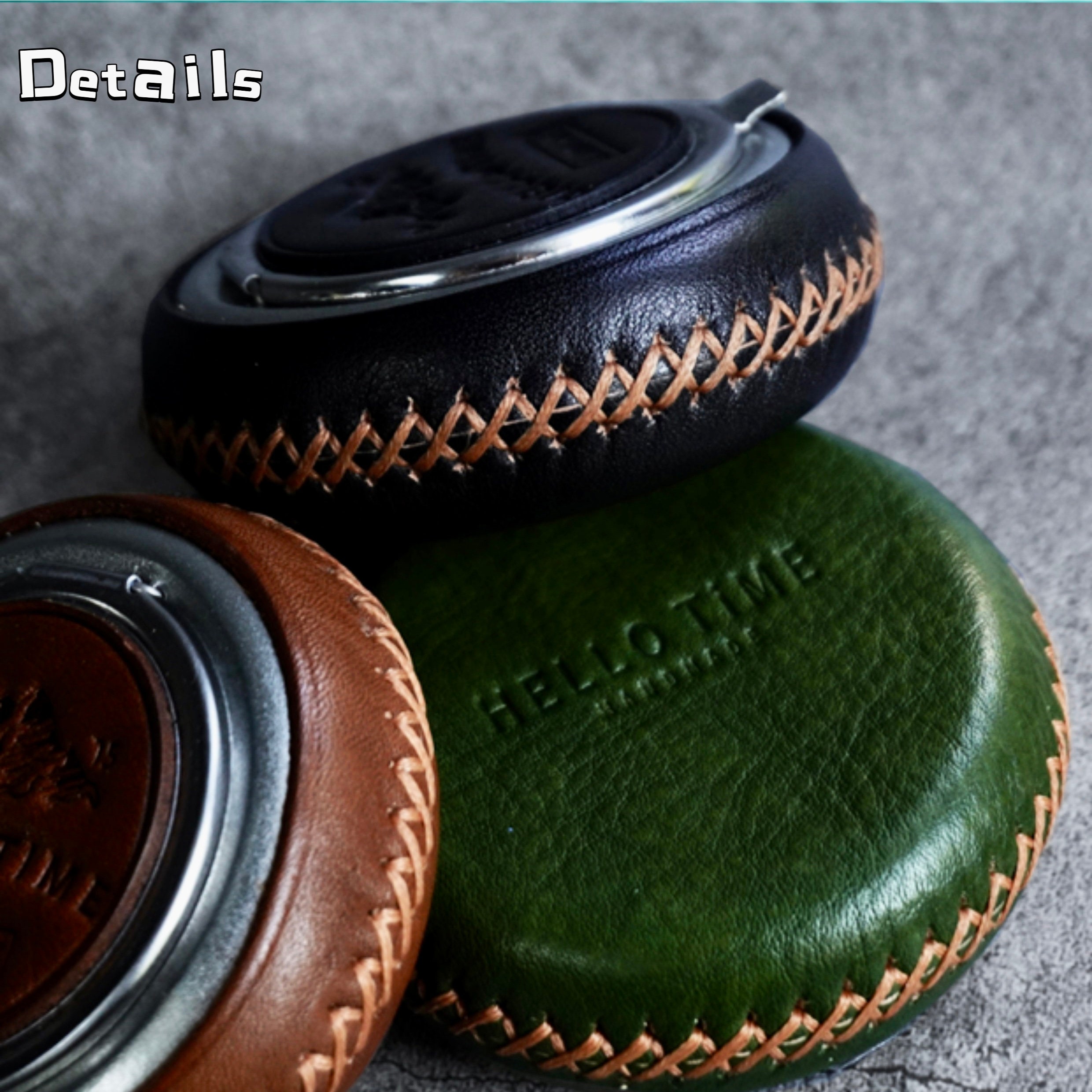 Personalized Leather Outdoor Ashtray, Portable Travel Ashtray, Gift Box ...