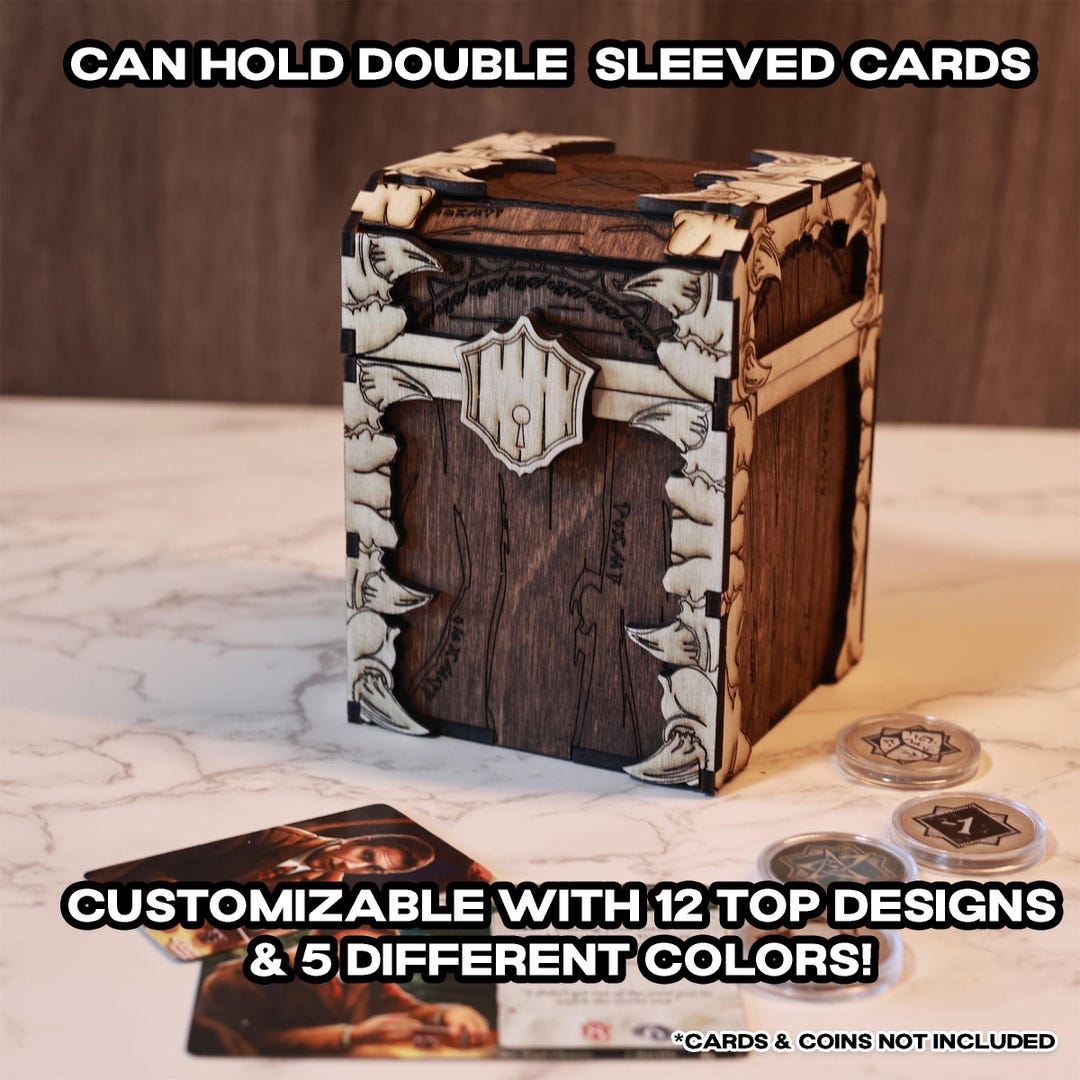 Custom Monster Card Deck Box | MTG Deck Box | Commander Deck Box | Deck ...