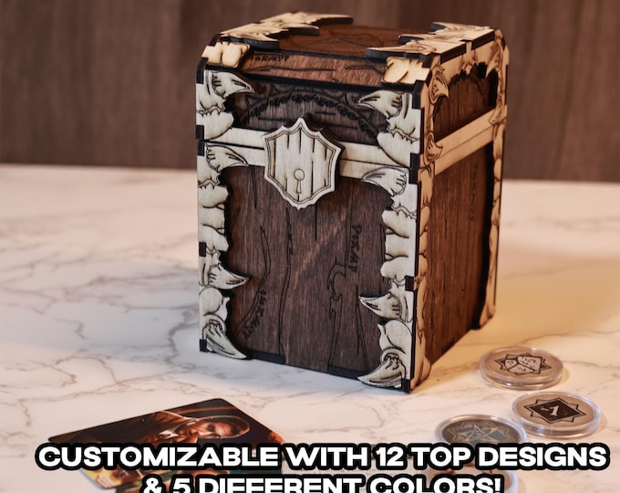 Custom Monster Card Deck Box MTG Deck Box Commander Deck Box Deck Box for LCG Tarot Deck Box ...