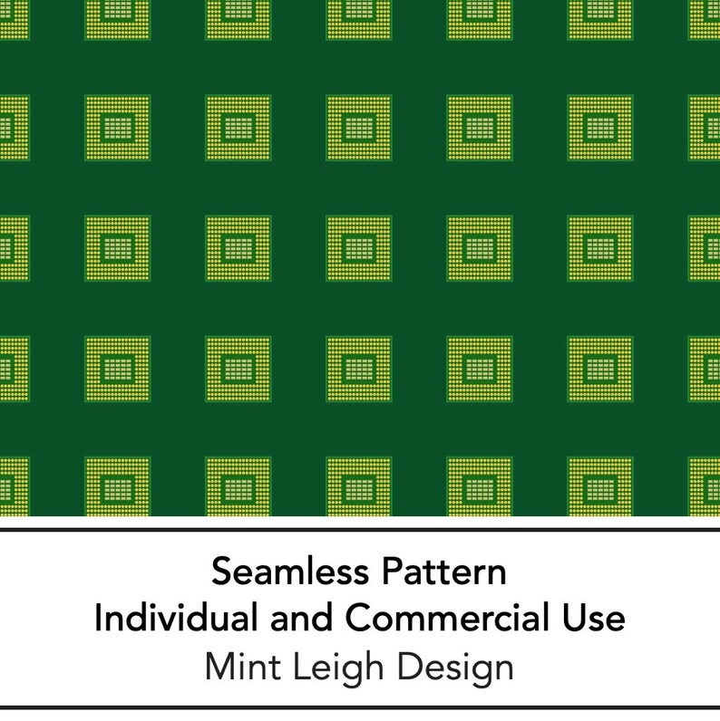 Computer Chips on Green Background, Seamless Pattern for Fabric ...
