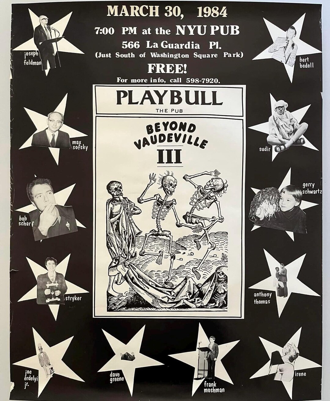 Beyond Vaudeville Vintage Large Poster VERY RARE - Etsy
