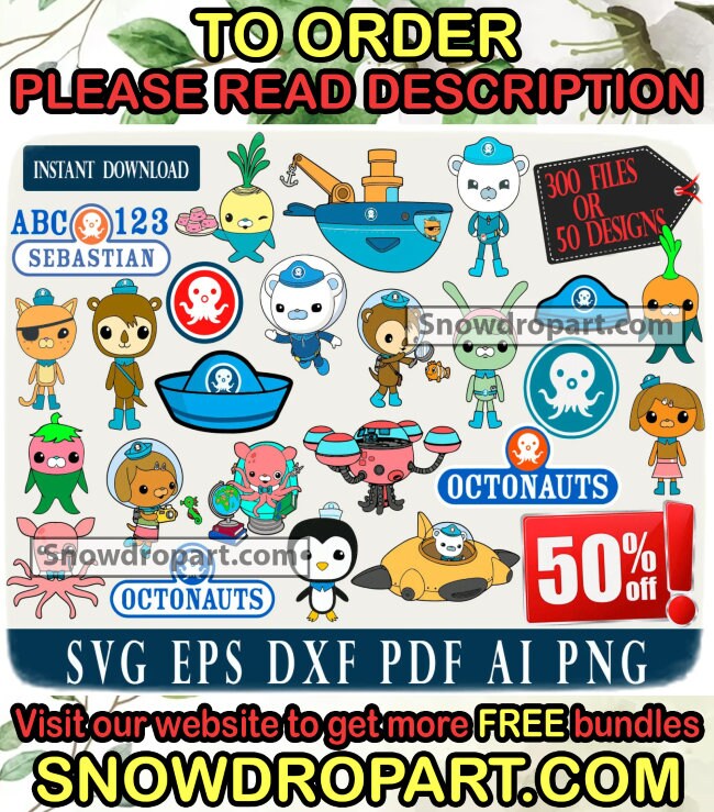 50 Octonauts Svg Bundle Octonauts Svg Octonauts Vector - Etsy