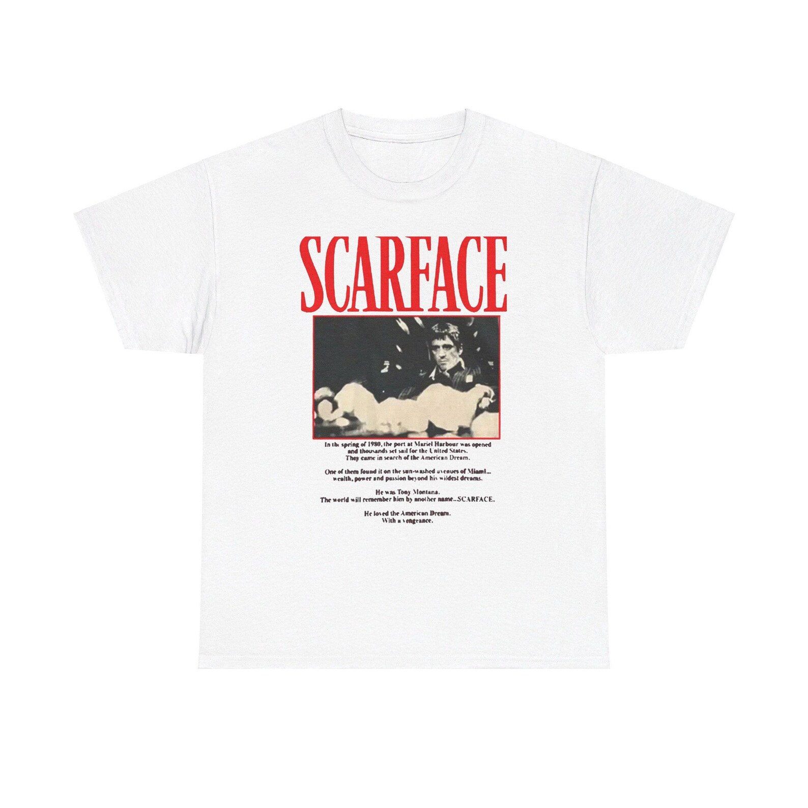 Scarface Graphic T-shirt | Tony Montana | Al Pacino | Oversized High ...