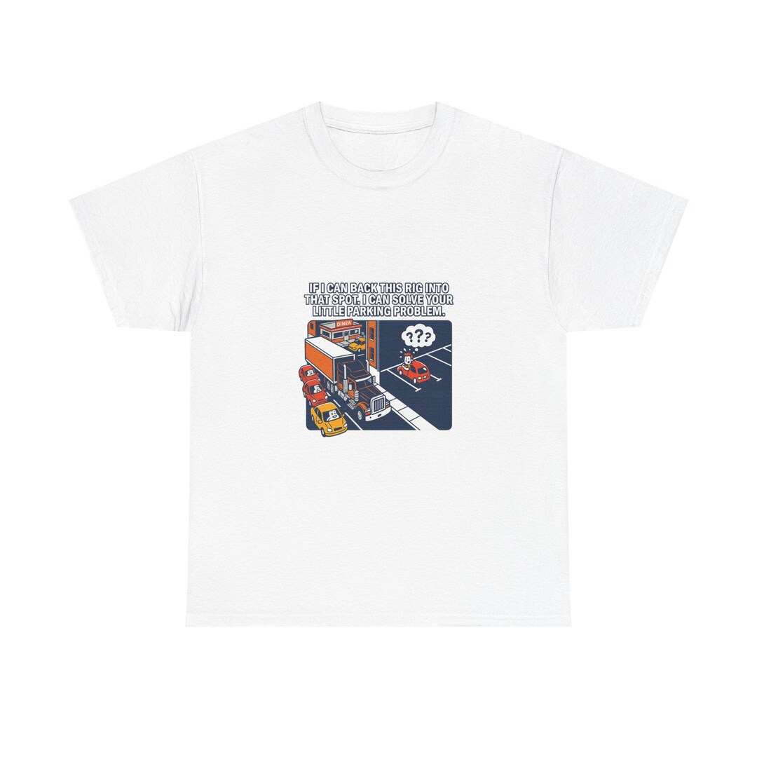 Traffic Jam Comic Tee | Retro Delivery Truck Illustration, Humorous ...