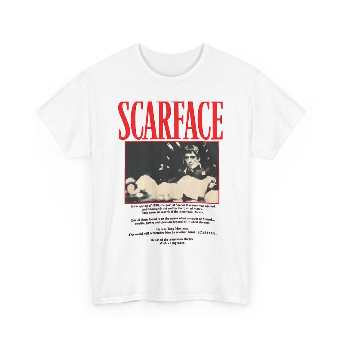 Scarface Graphic T-shirt | Tony Montana | Al Pacino | Oversized High ...