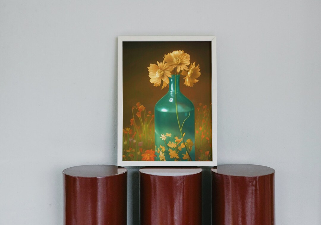 Flower Pot's Abstract Can Be Used in Home and Living Home - Etsy
