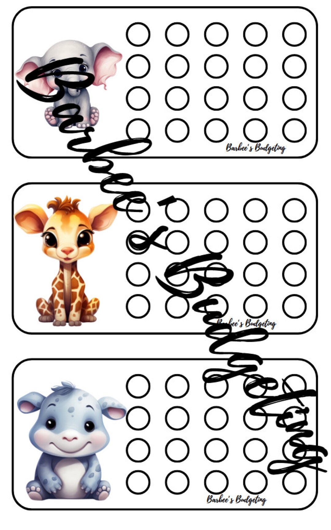 Mini Baby Safari Roll the Dice 1 - Etsy