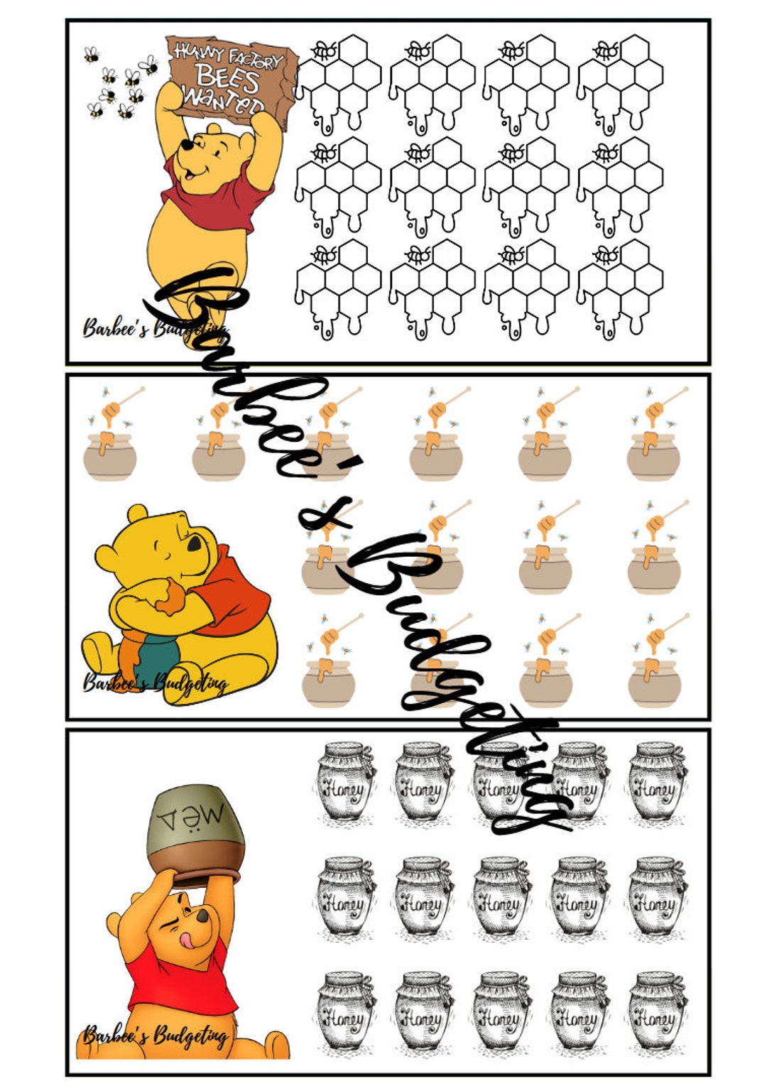 Cartoon Mini Saving Challenge - Etsy