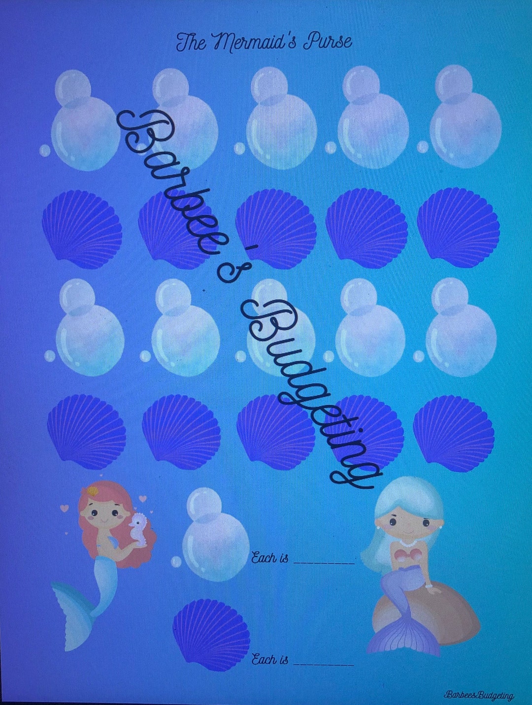 The Mermaids Purse Savings Challenge - Etsy