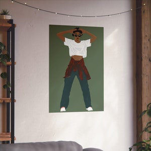 Styled Pose Art Poster - Artistic Wall Print, Elegant Home Décor ...