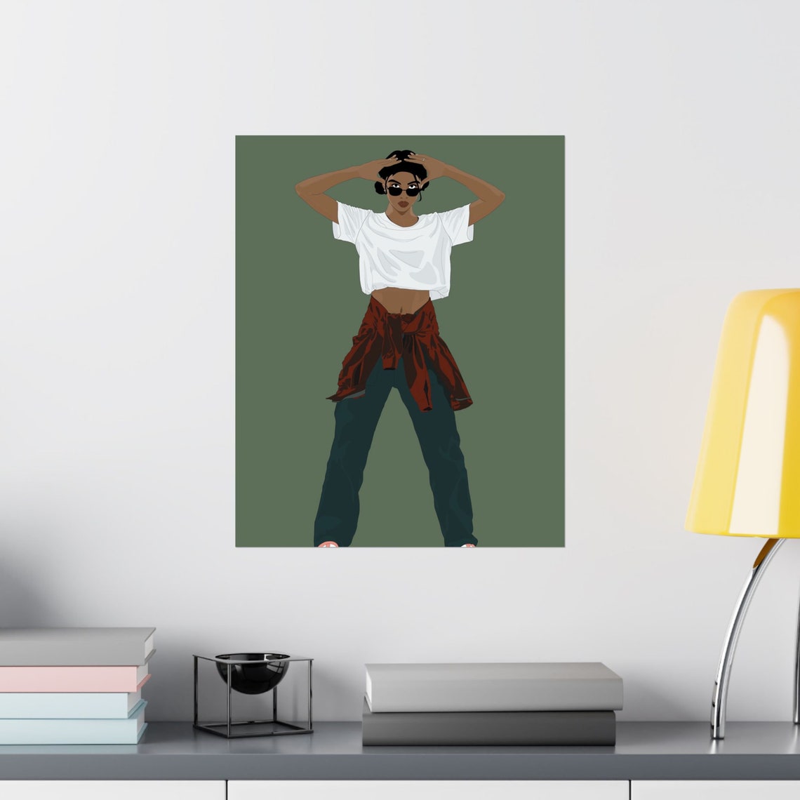 Styled Pose Art Poster - Artistic Wall Print, Elegant Home Décor ...