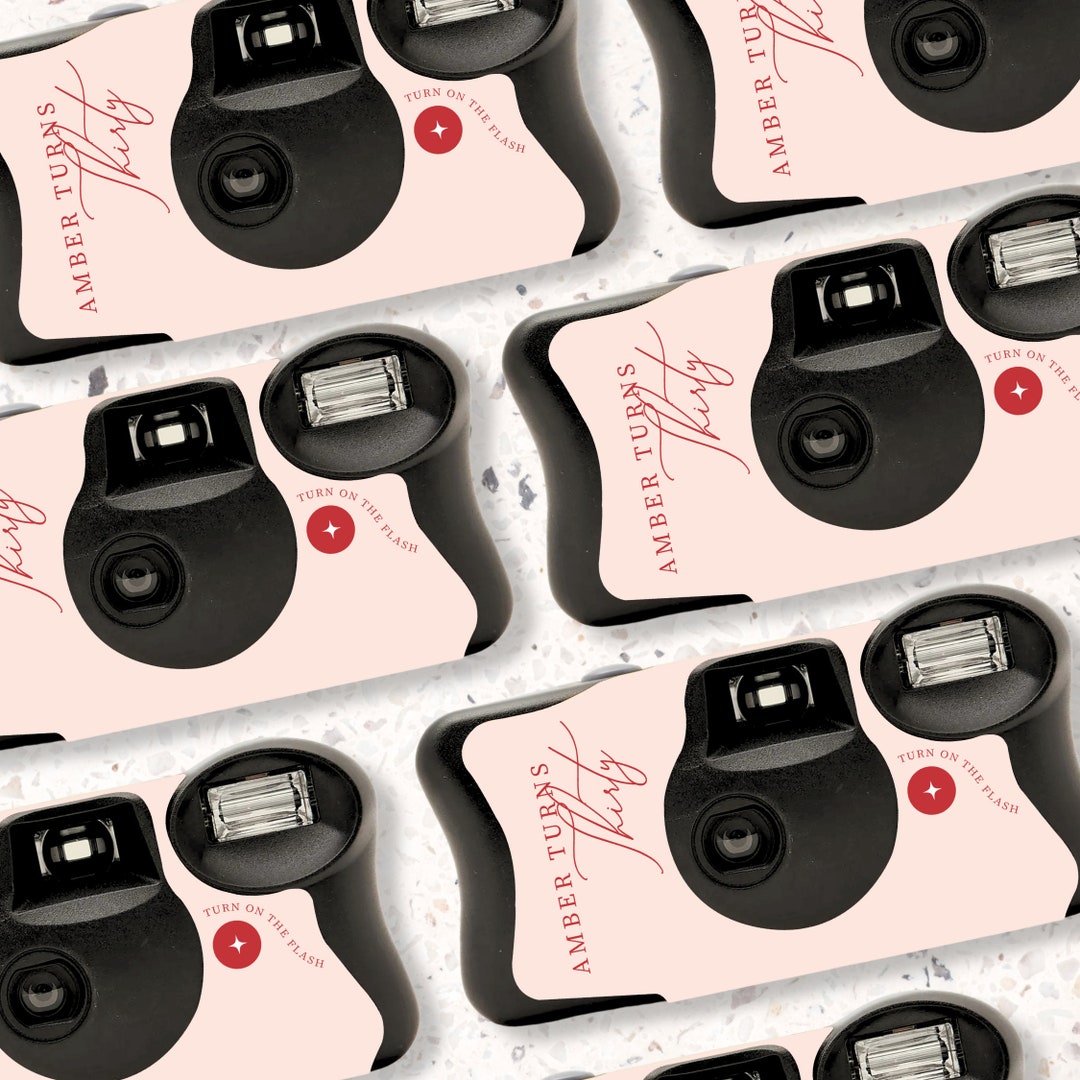 2 X Kodak Disposable Camera Wrap Cover Birthday 2 X Stickers Thirty ...