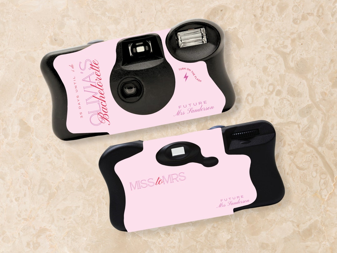 2 X Kodak Disposable Camera Wrap Cover Sticker Pink and Red ...