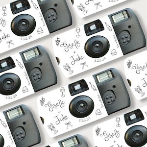2 X Fuji Film Quicksnap Disposable Camera Wrap Cover Stickers Hand ...