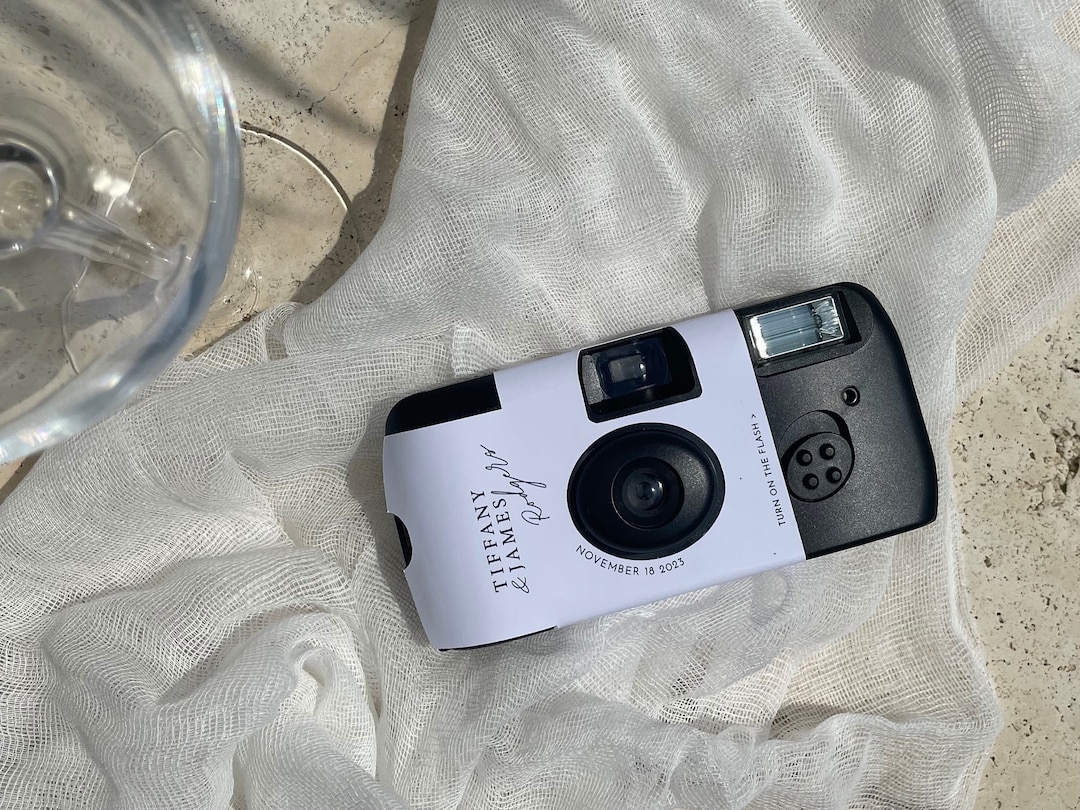 2 X Fuji Film Quicksnap Disposable Camera Wrap Cover Stickers Black and ...