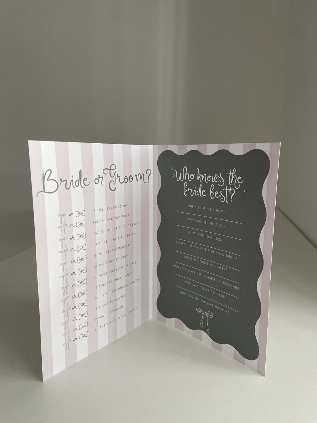 Hens Party, Bachelorette Game Booklet, Menu, Hens Games, Placecard ...