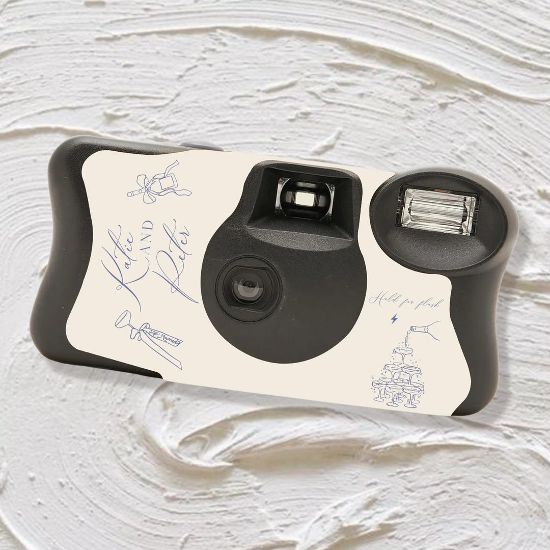 2 X Kodak Disposable Camera Wrap Cover Minimal Style, Bridal Shower ...