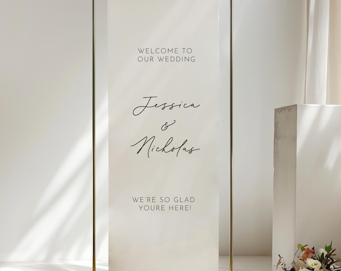 Linen Sign, Iron on Sign, Welcome Sign, Diy Sign, Welcome to Our ...