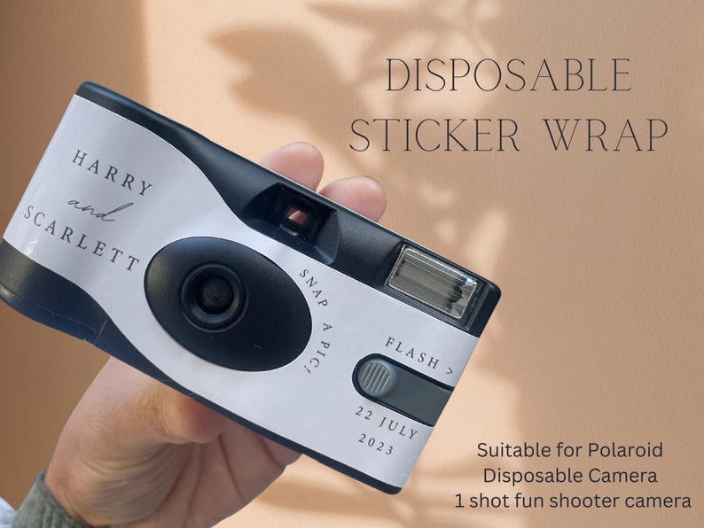 2 X Polaroid Fun Shooter 1 Shot Camera Wrap for Disposable Camera ...