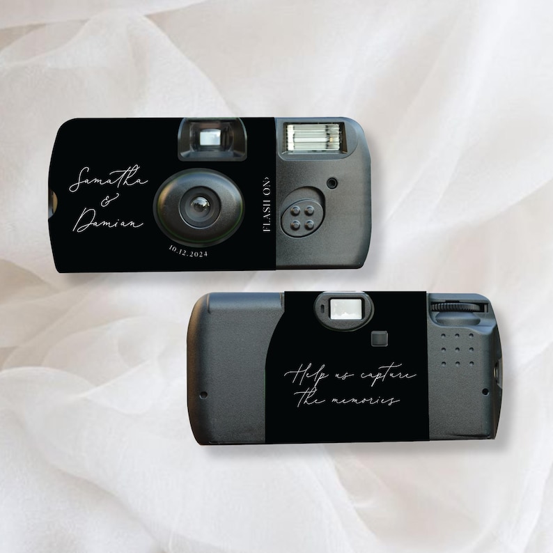 2 X Fuji Film Quicksnap Disposable Camera Wrap Cover Stickers, Minimal ...