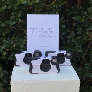 2 X Kodak Disposable Camera Wrap Cover Minimal Style Black and White ...