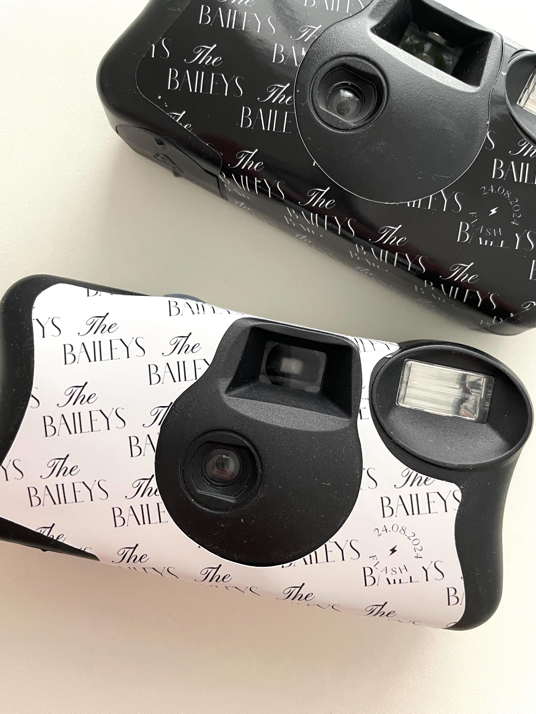 2 X Kodak Disposable Camera Wrap Cover, Minimal, Black and White ...