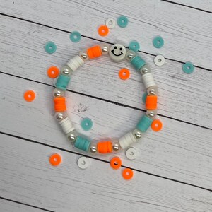 Preppy Neon Clay Bead Bracelets sold as Set or a Single Bracelet - Etsy