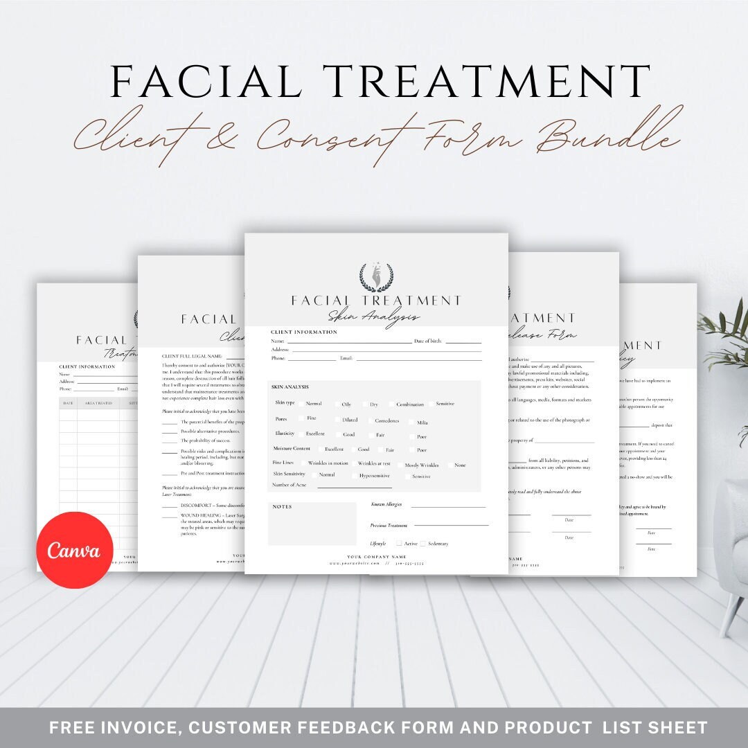 Facial Treatment and Consultation Forms Patient Registration Form for ...