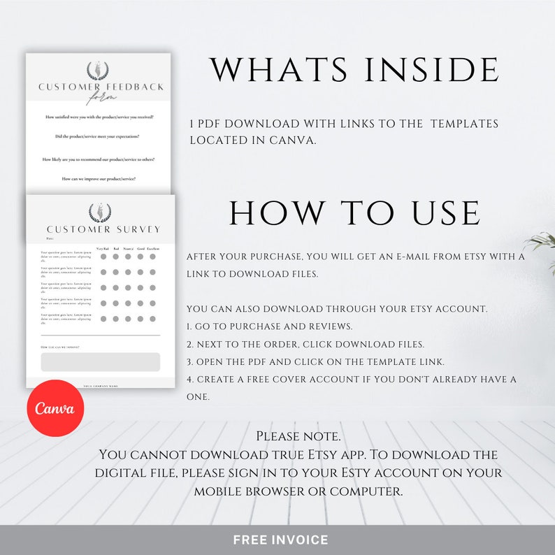 Customer Survey Template for Small Business Survey ,editable Customer ...