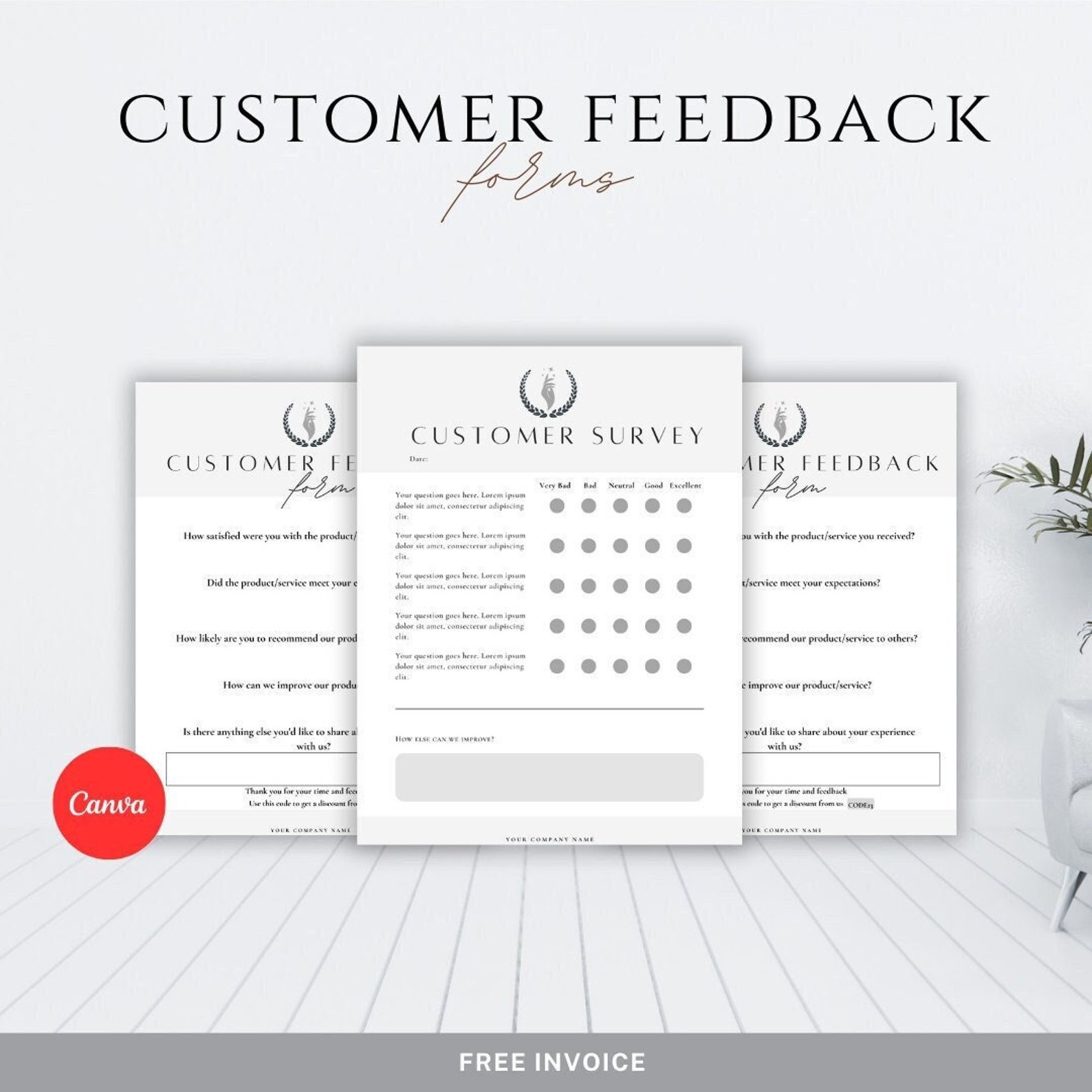 Customer Survey Template for Small Business Survey ,editable Customer ...