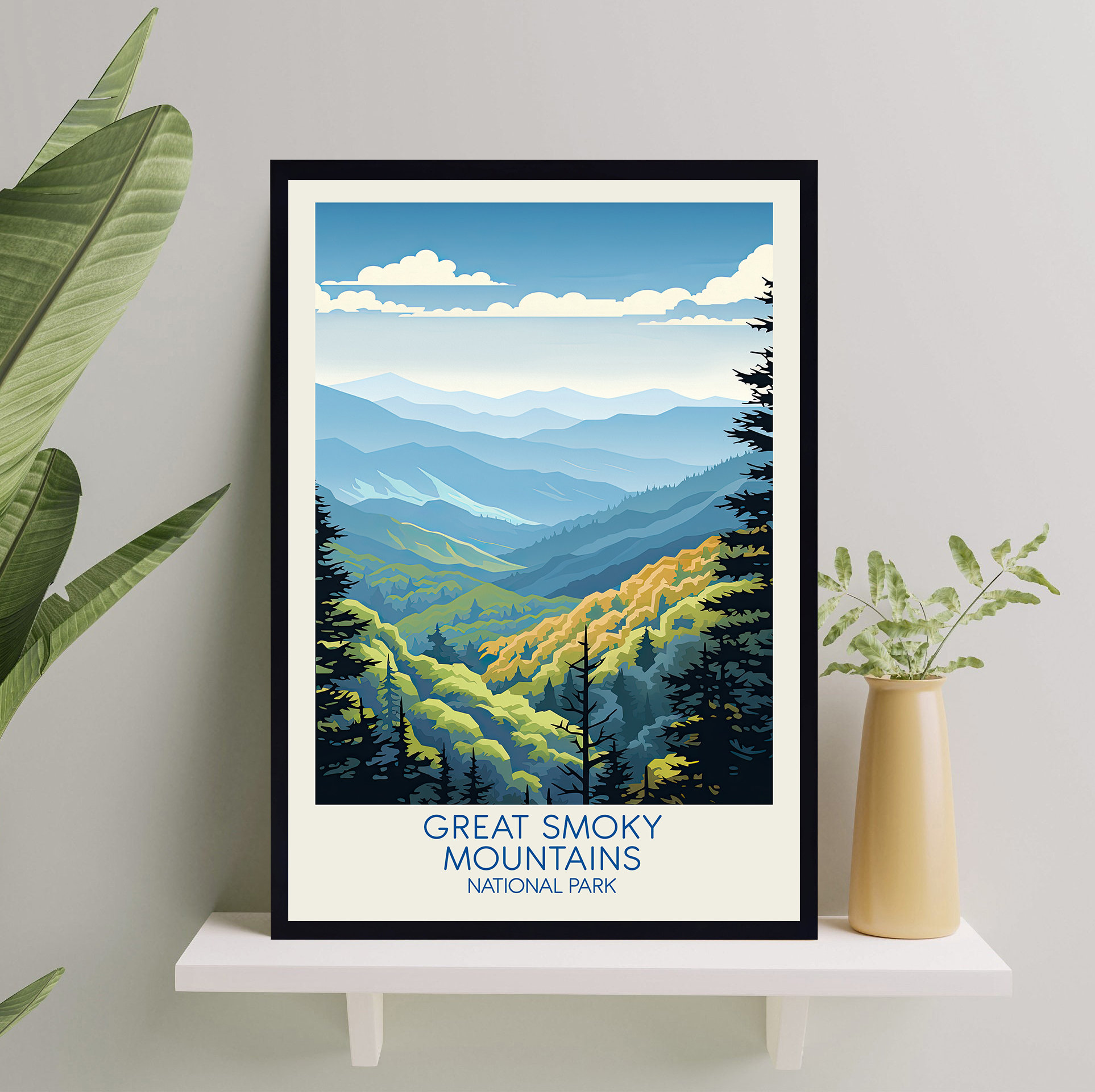 Great Smoky Mountains Poster National Park Poster Great - Etsy